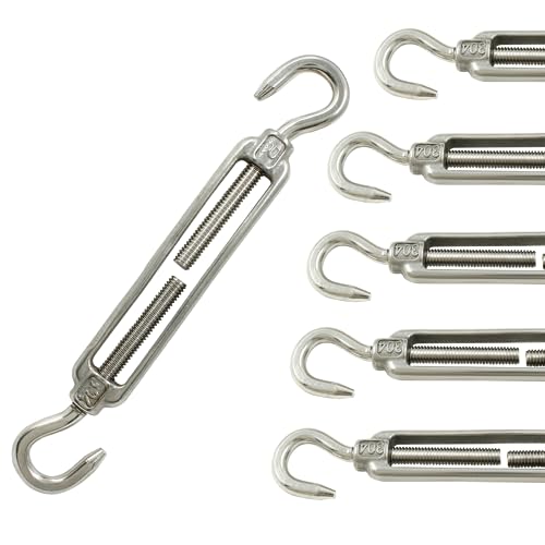 Snapklik.com : 6PCS M6 Turnbuckle Hook And Hook, 304 Stainless Steel ...