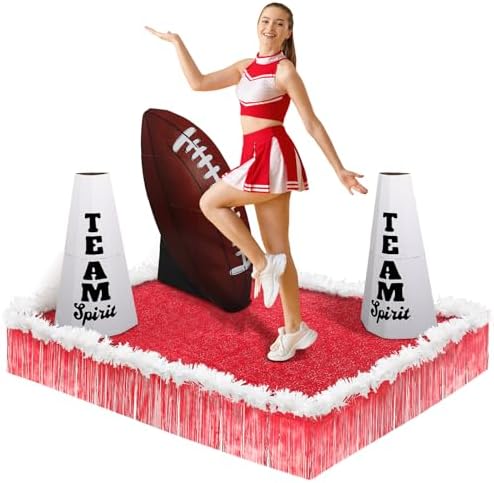 Amazon.com: Sosation Red 11pcs Football Parade Float Decorations for ...