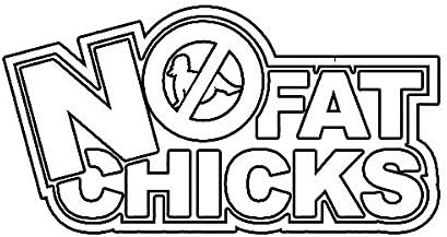 Amazon.com - No Fat Chicks Sticker Die Cut Decal Too Low JDM 5" Bumper ...