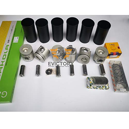 Amazon.com: for Mitsubishi Engine Parts 6D17T 6D17 Rebuild kit Piston ...