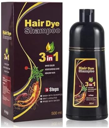 Gussein Chao Canas Shampoo Super Bonita,Herbal Hair Color Shampoo 3 in 1 for Gray Hair Coverage ...