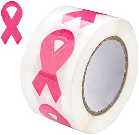 Amazon.com: Large Pink Ribbon Stickers - Pink Ribbon Stickers for ...