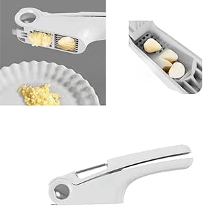 Amazon.com: Oneces Garlic Press - Multifunctional Manual Garlic Masher ...