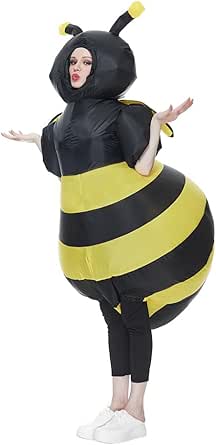 Amazon.com: ReneeCho Inflatable Bee Costume Halloween Bumble Bee ...