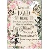 Sawfish® Alice in Wonderland Metal Sign Mad Hetter Bonkers The Cheshire ...