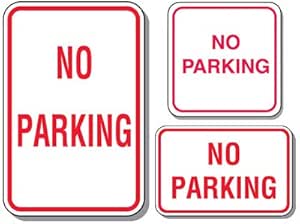 Amazon.com: SIGN-NO PARKING / 18 X 2418" H x 24" W Duroshield Topcoat ...