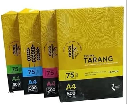 Tarang Color Paper A4 Size Light Green Copier Paper 75 GSM Multipurpose ...