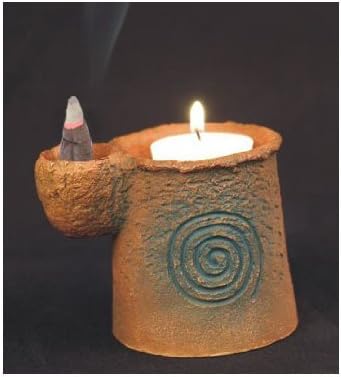 Amazon.com: "Vortex" Symbol Candle Holder and Incense Burner : Home ...