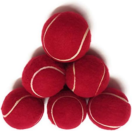 Buy Kalindri Sports Premium Heavy Cricket Tennis Ball - Pack of 6 (Red ...