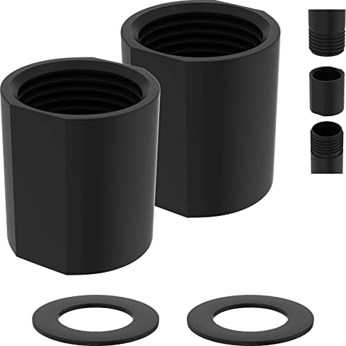 iFealClear 2PCS Brass Pipe Fitting, Shower Coupling, G1/2 x G1/2 Female ...