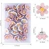 Amazon.com: wusuowea Flower Push Pins, 30pcs Pins for Cork Board Pink ...