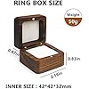 Amazon.com: WisePoint Personalized Wooden Ring Box, Mini Engagement Ring Holder Box with Single ...