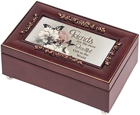Amazon.com: Cottage Garden Beautiful Friendship Rosewood Finish Jewelry ...