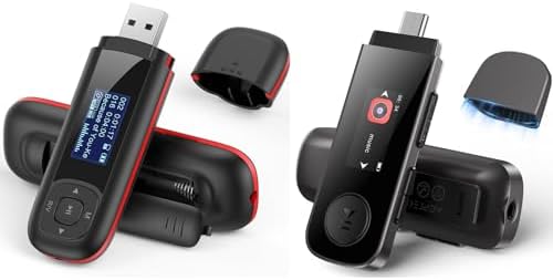 Amazon.com: AGPTEK U3 USB Stick Mp3 Player and U5PL 2 in 1 Type-C & USB ...