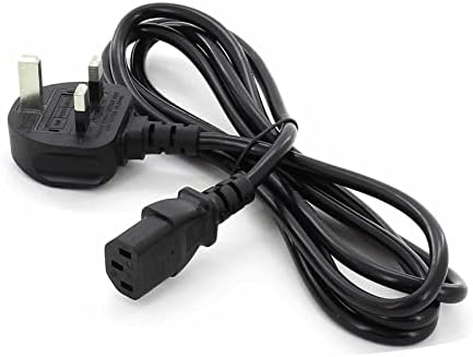 UK Mains 3 Pin Plug to IEC C13 Cable Kettle Lead For PC Monitor Tv ...