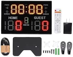 Amazon.com: Multisport Sports Scoreboard with Countdown Timer - Indoor ...