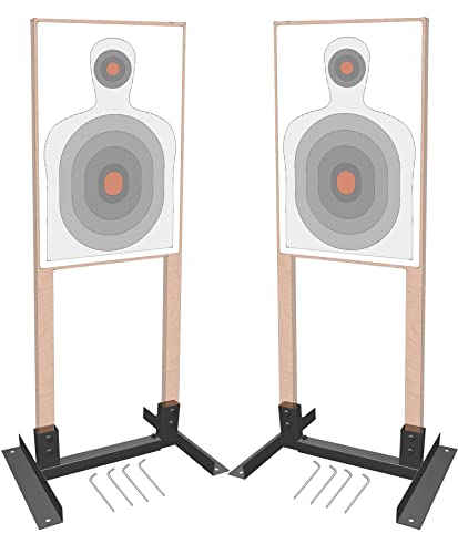 Steel Adjustable Target Stand Base for Paper Shooting Targets Cardboard ...