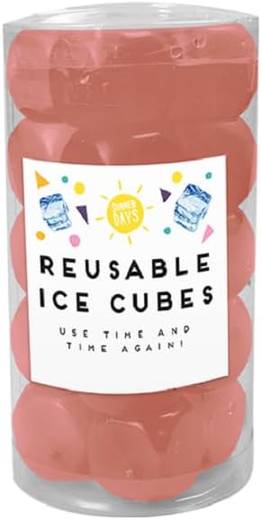 Amazon.com: The Home Fusion Company Reusable Plastic Ice Cubes Cool ...