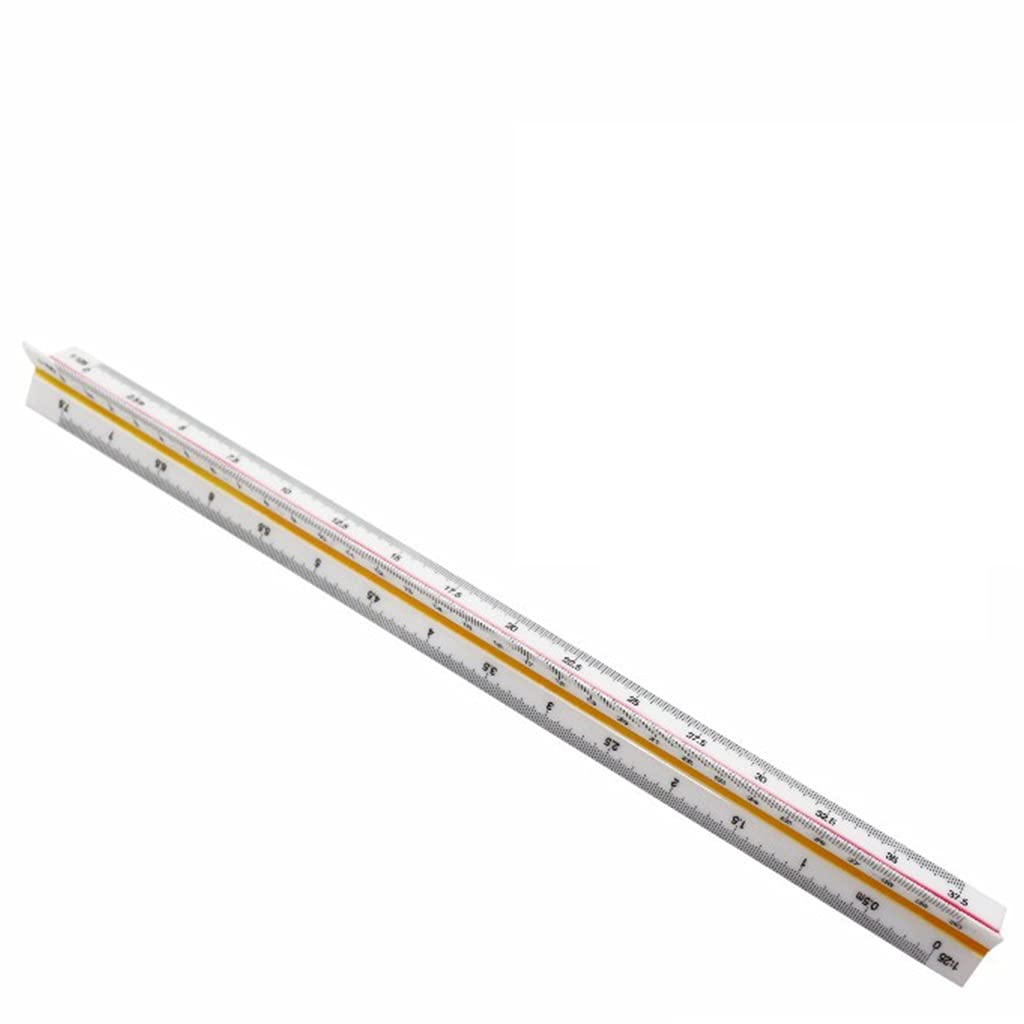 Amazon.com : 12 Inch Triangular Aluminum Architectural Scale Ruler ...