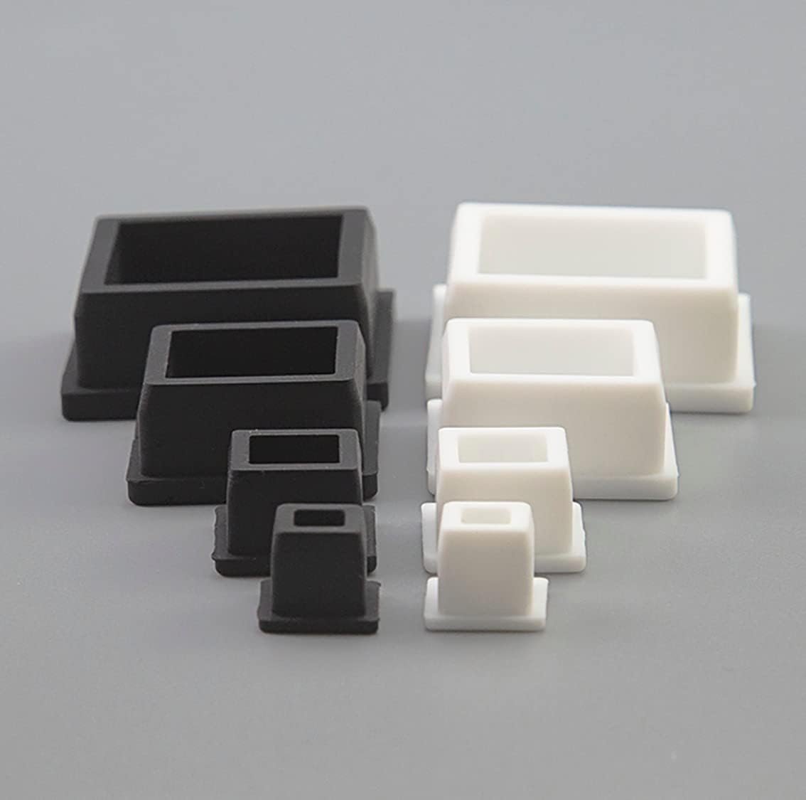 Amazon.com: Square Silicone Rubber End Caps T Type Blanking Plugs Tube ...