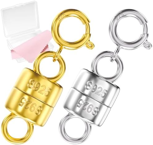 Amazon.com: Ofiuny Magnetic Clasps for Necklaces Strong Magnetic ...
