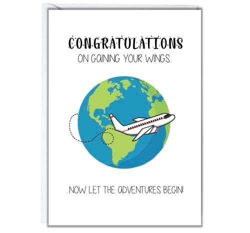 Flight Attendant Congratulations Card - Cabin Crew Graduation - Air ...