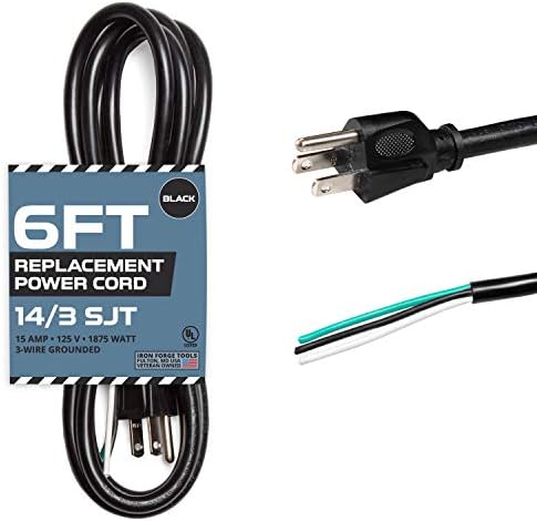 Amazon.com: Iron Forge Cable 90 Degree Slim Plug Head Replacement Power ...