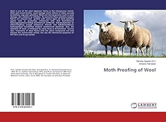 Moth Proofing of Wool: Ramadan, Ameera, Gawish, Samiha: 9783659644931 ...