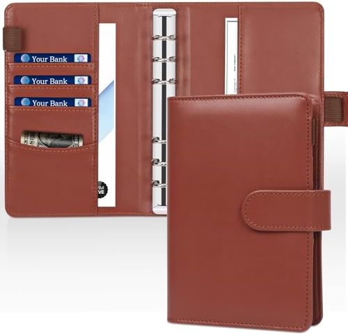 Amazon.com : Toplive A6 Refillable Notebook Binder PU Leather 6 Ring ...