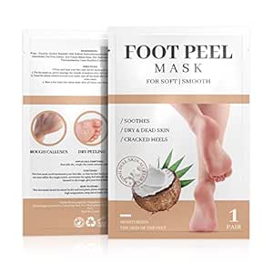 Amazon.com: Foot Peel Mask for Dry Cracked Feet(1 Pairs) - Exfoliating Feet Mask Peel with ...