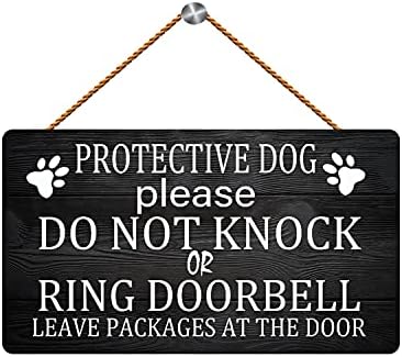 Amazon.com : Licpact Protective Dog Please Do Not Knock or Ring ...