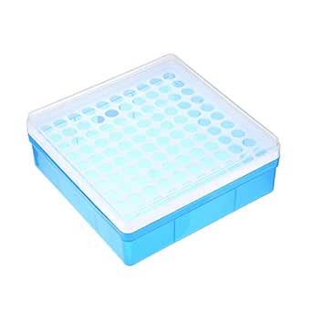 uxcell 2 Pcs Tube Rack Polypropylene 100-Well Blue for 1.5ml, 2ml ...