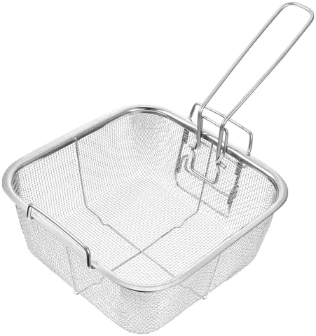 SHREESAMP Stainless Steel Frying Basket with Folding Handle, Deep Fry ...