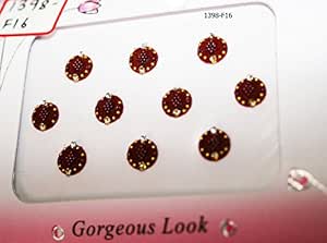 Amazon.com : Maroon Beautiful Pretty Attractive Bindis : Beauty ...