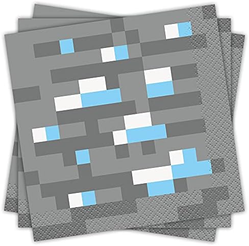 Amazon.com: Multicolor Minecraft Beverage Napkins (16 Count) - Soft ...