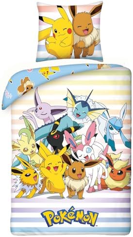 Pokemon Pikachu und Freunde Bettwäsche Set Bettbezug 135x200 cm ...