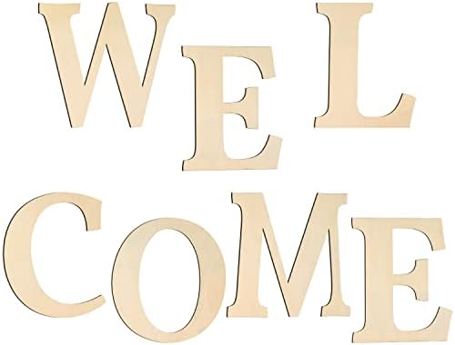 Amazon.com: She Love Welcome Wooden Letters 8 inch Large Wooden Letter ...