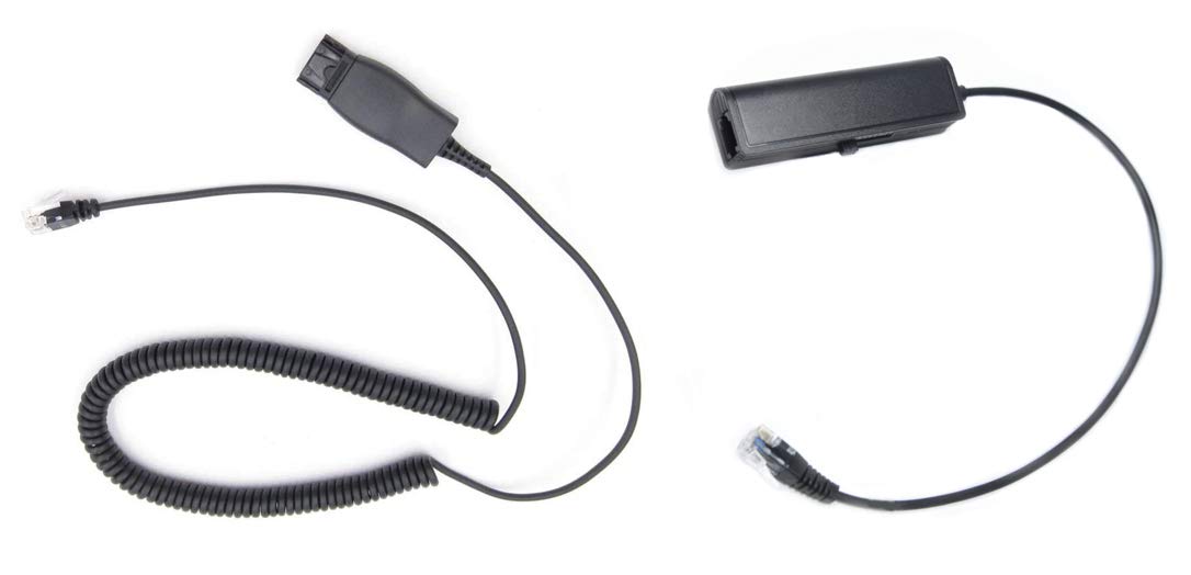 Amazon.com: Quick Disconnect Cable to RJ9 Plug Headset Adapter ...