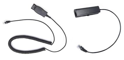 Amazon.com: Quick Disconnect Cable to RJ9 Plug Headset Adapter ...