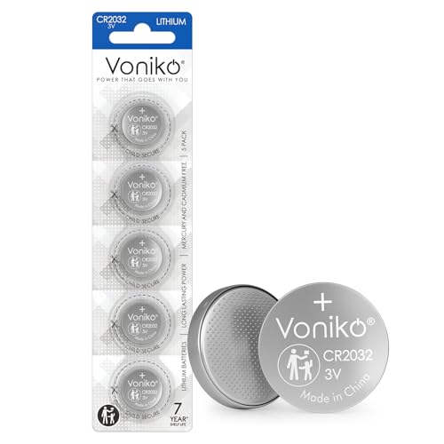 Snapklik.com : 3 Volt CR2032 Battery 5 Pack Lithium Batteries 2032 ...
