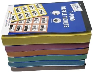 CareStarz Raffle tickets books 1-1000 - 8 x Books of cloakroom tickets ...