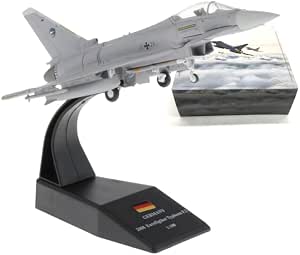 Amazon.com: 1/100 Scale EF2000 Eurofighter Typhoon Fighter Plane Metal ...