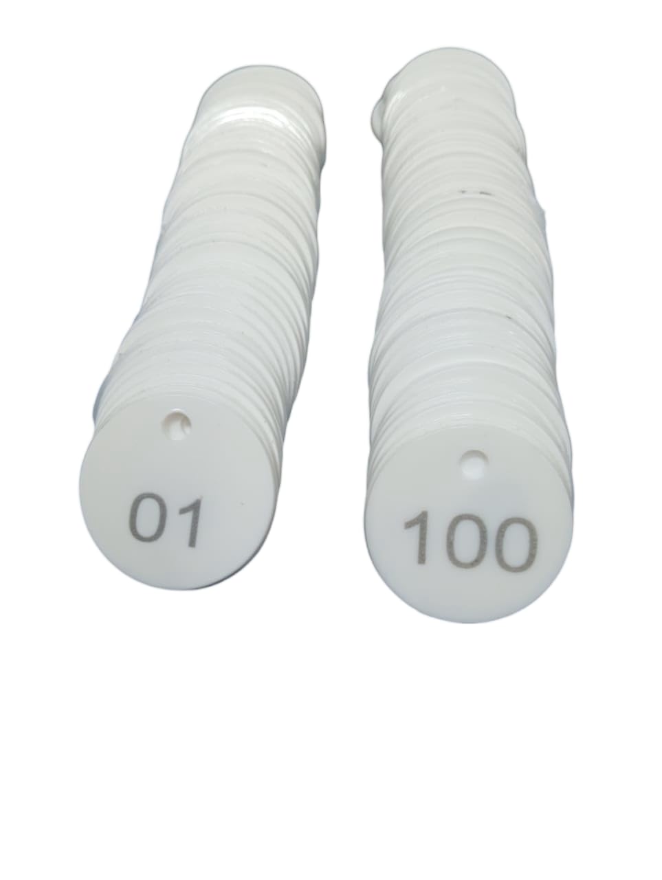 morel Adult & Kid & Youth Embossed White Plastic Round Shape Token Coin ...