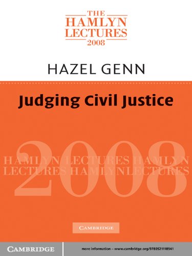 Judging Civil Justice (The Hamlyn Lectures) - Kindle edition by Genn ...