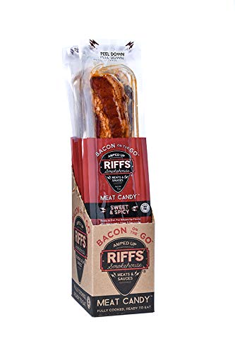 Amazon.com: Bacon On The Go - Riffs Smokehouse 12 Slice Carton: Sweet ...
