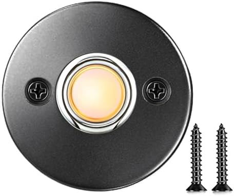Metal LED Light Doorbell Button Wired Wall Mounted Door Bell Push ...