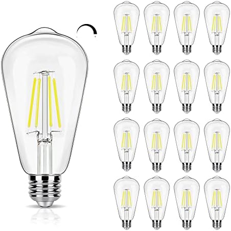 winsaLED 12 Pack LED Edison Bulbs 40 Watts Equivalent, 4 Watt LED ...