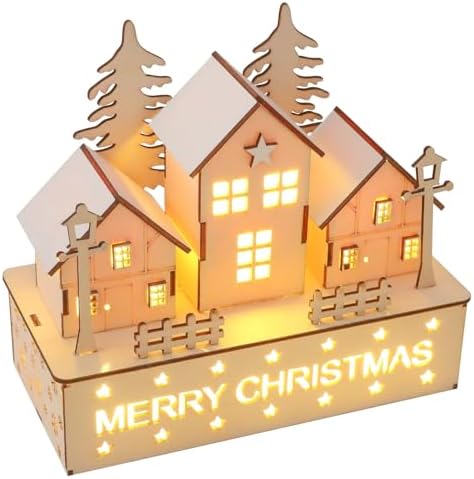 Amazon.com: One Holiday Way 15-Inch Rustic Wooden Light Up Christmas ...