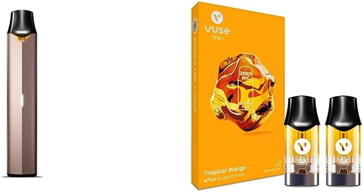 Vuse ePod 2 Rose Gold Vaping Device Kit x Vuse ePod Pods Tropical Mango ...
