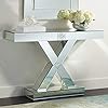Amazon.com: Studio 55D Medina Modern Glam Mirrored Rectangular Console ...